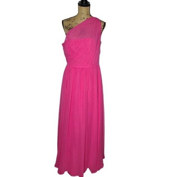 Alfred Angelo | Dresses | Y2k Alfred Angelo Barbiecore Pink Draped One ...